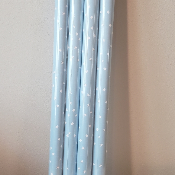 Spritz | Holiday | Spritz Gift Wrapping Paper Size 2 Sq Ft Blue Stars ...